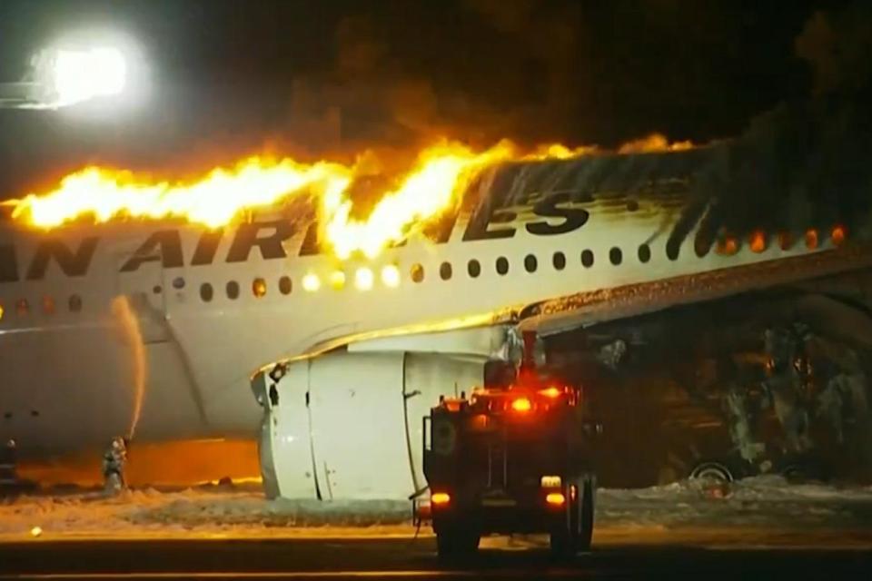 Passengers Recall Chaos As Hundreds Survive Japan Airbus Collision Fire ...