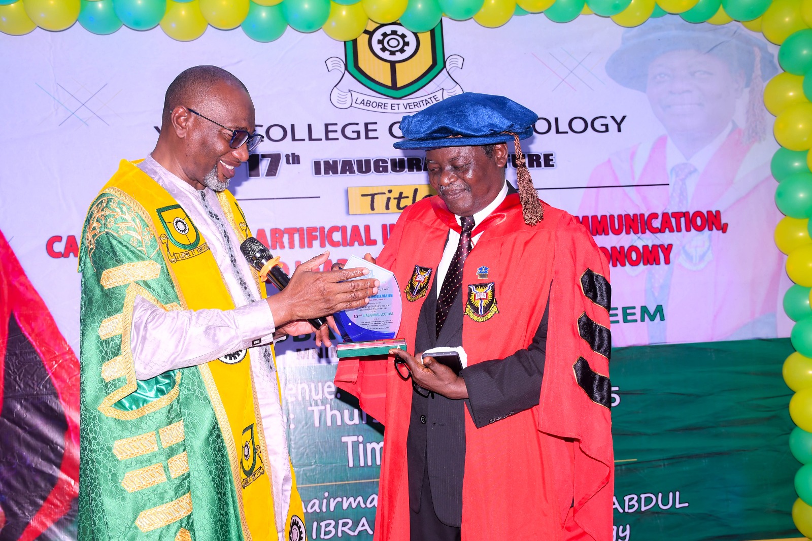 Dr. Raheem Delivers Yabatech's 17th Inaugural Lecture On 'Capacitance ...